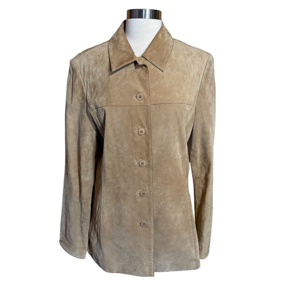 Lord & Taylor | Jackets & Coats | Lord Taylor Leather Camel Tan Neutral ...